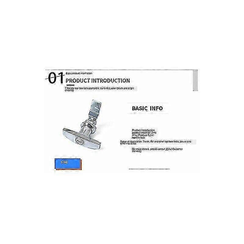 Universal Thumbtack Handle Lock with Key, Durable Aluminum Trailer ...