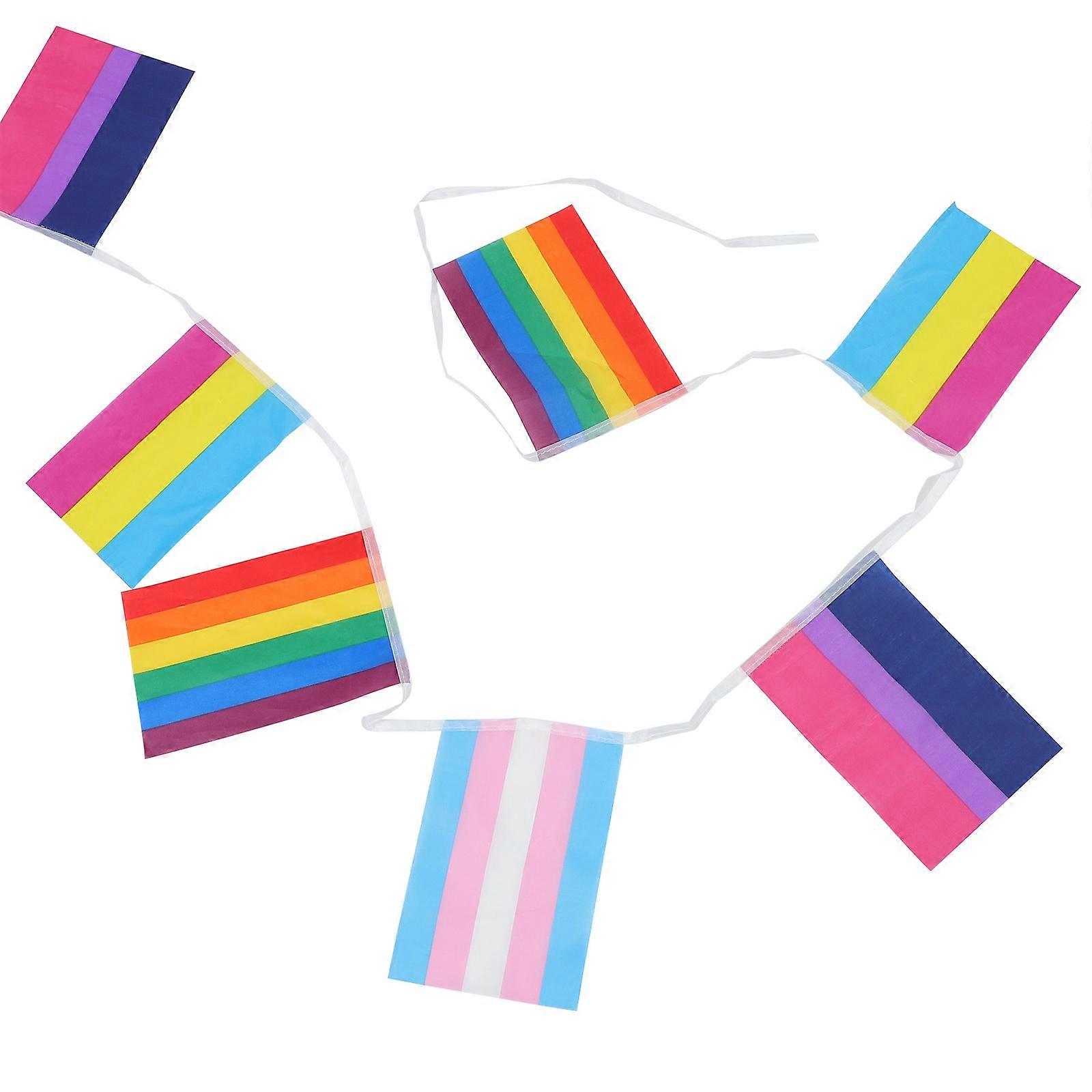 Party String Flag Rainbow String Flag Theme Parties Decorative Items ...