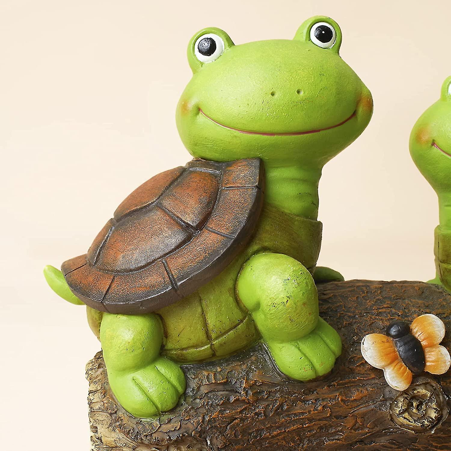 2023 - Garden Statue Turtle Statue - Cute Frog Face Turtle Animal ...