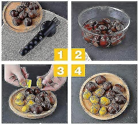 Chestnut Cutter Tool Opener Knife, Stainless Steel 2 In 1, With Non ...