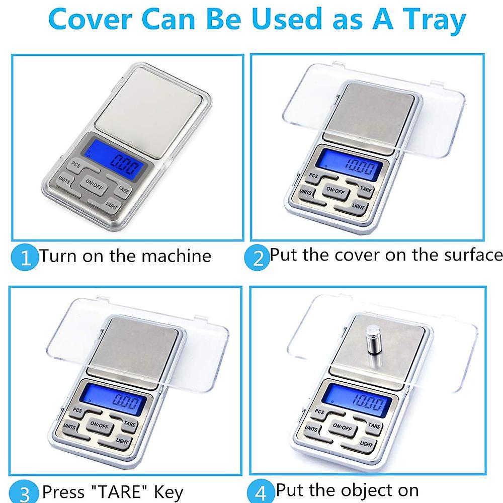 Digital Pocket Scales Gram Food Scale Capacity 500g Kitchen Portable ...