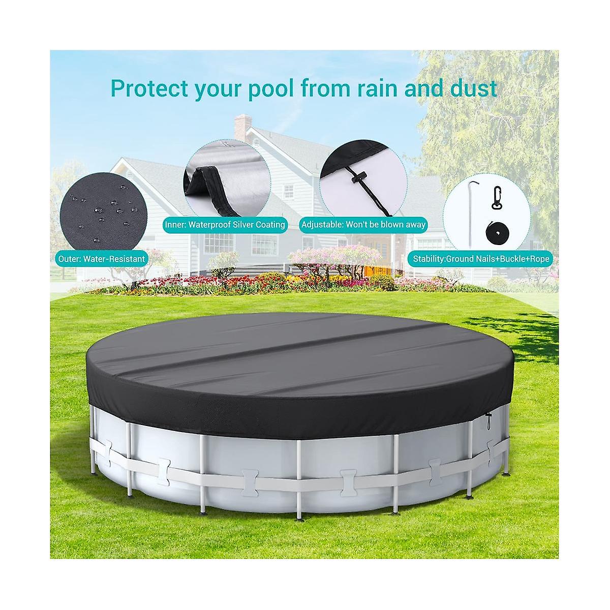 Round Pool Cover, Solar Pool Covers for Above Ground Pools, Hot Tub ...