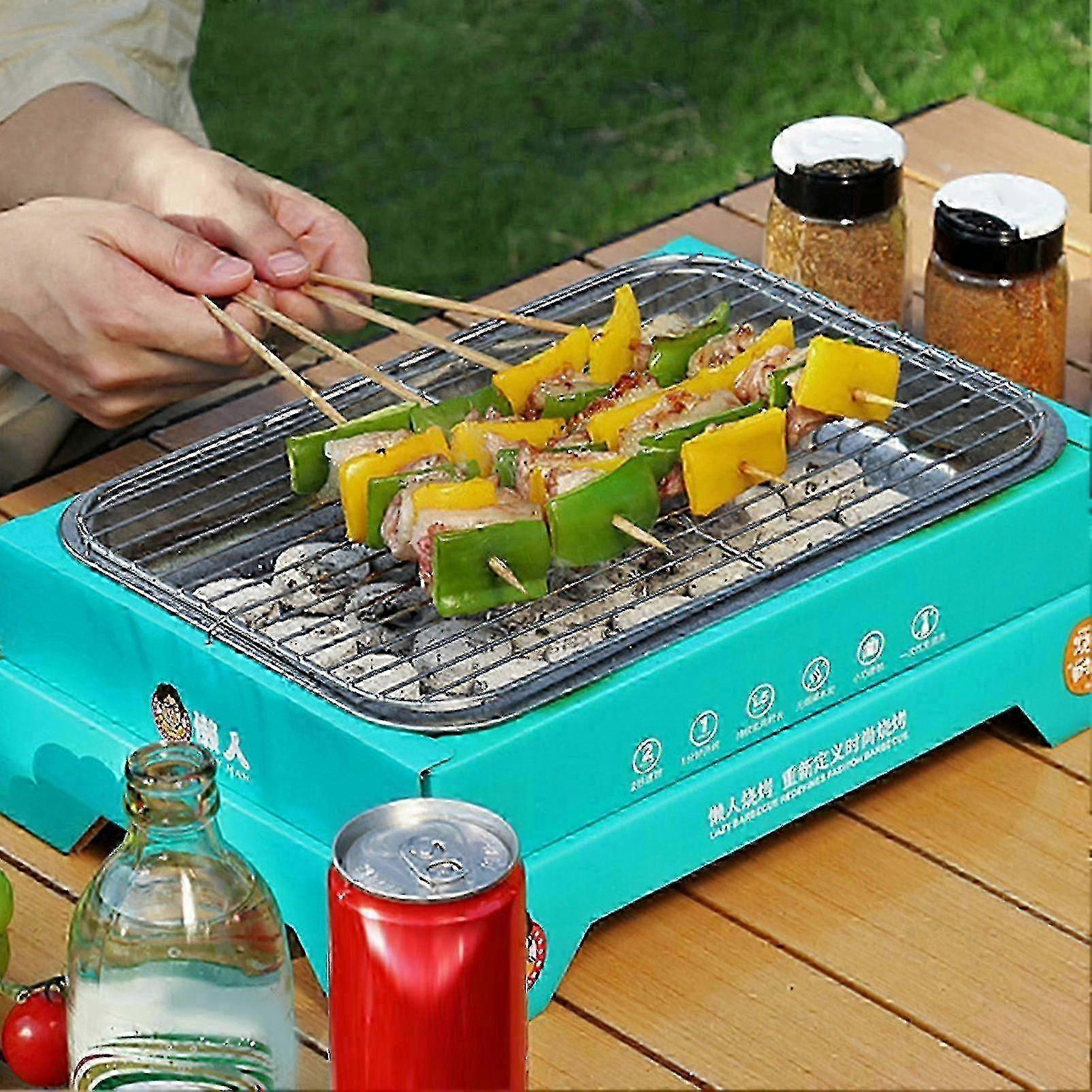 Charcoal Grill Single Use Compact Detachable Stainless Steel Portable ...