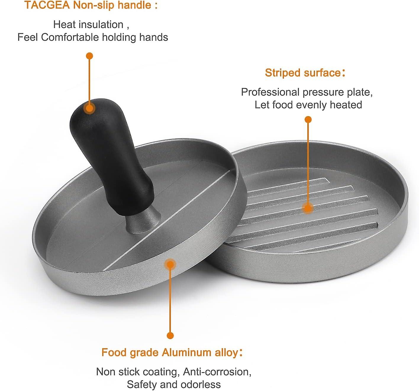 Burger Press Non-Stick Hamburger Patty Maker with Wax Paper Aluminum ...