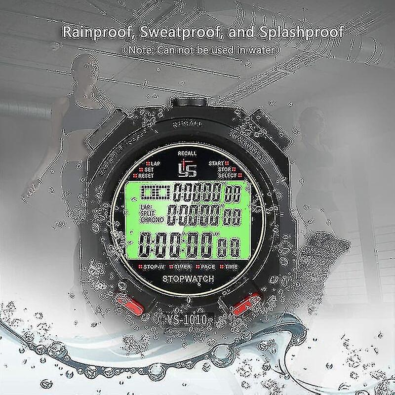 Professional memory stopwatch with silent and light function electronic ...