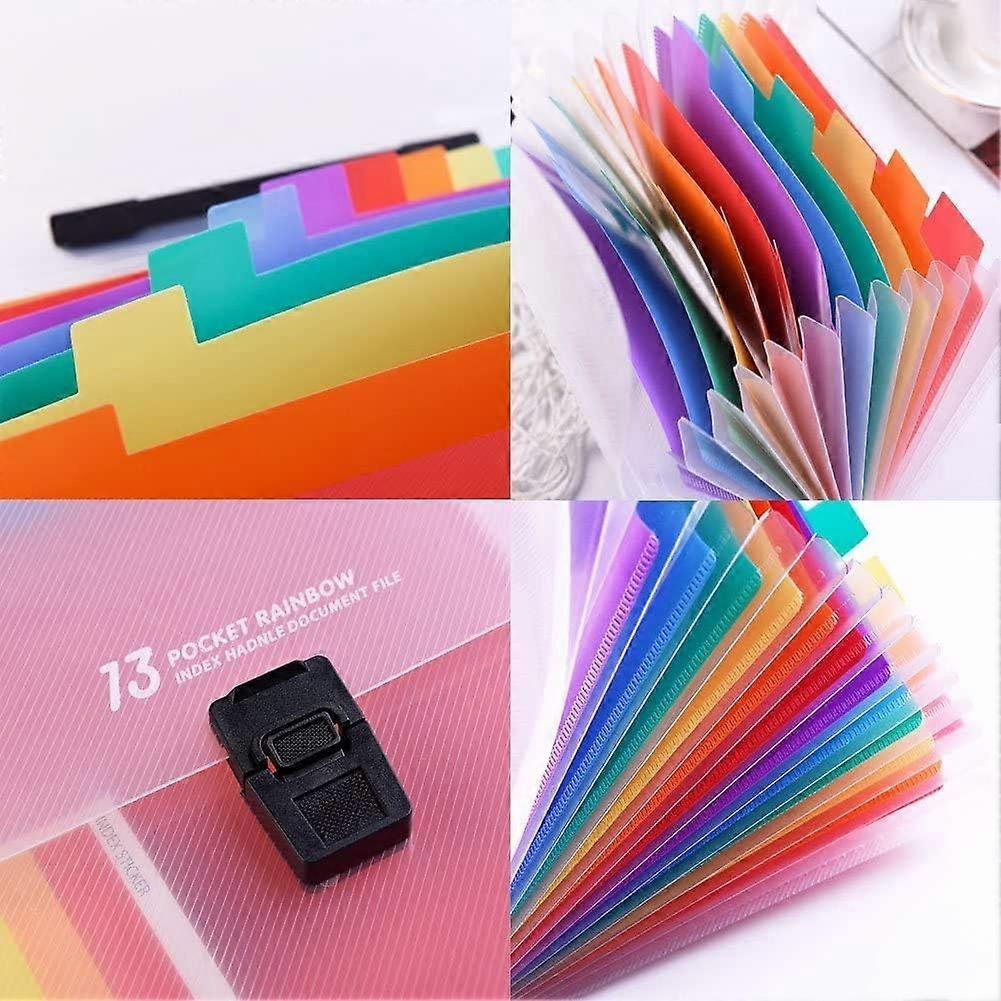 13 Pack Expanding File Folders Accordion Document Organizer, Letter A4 ...