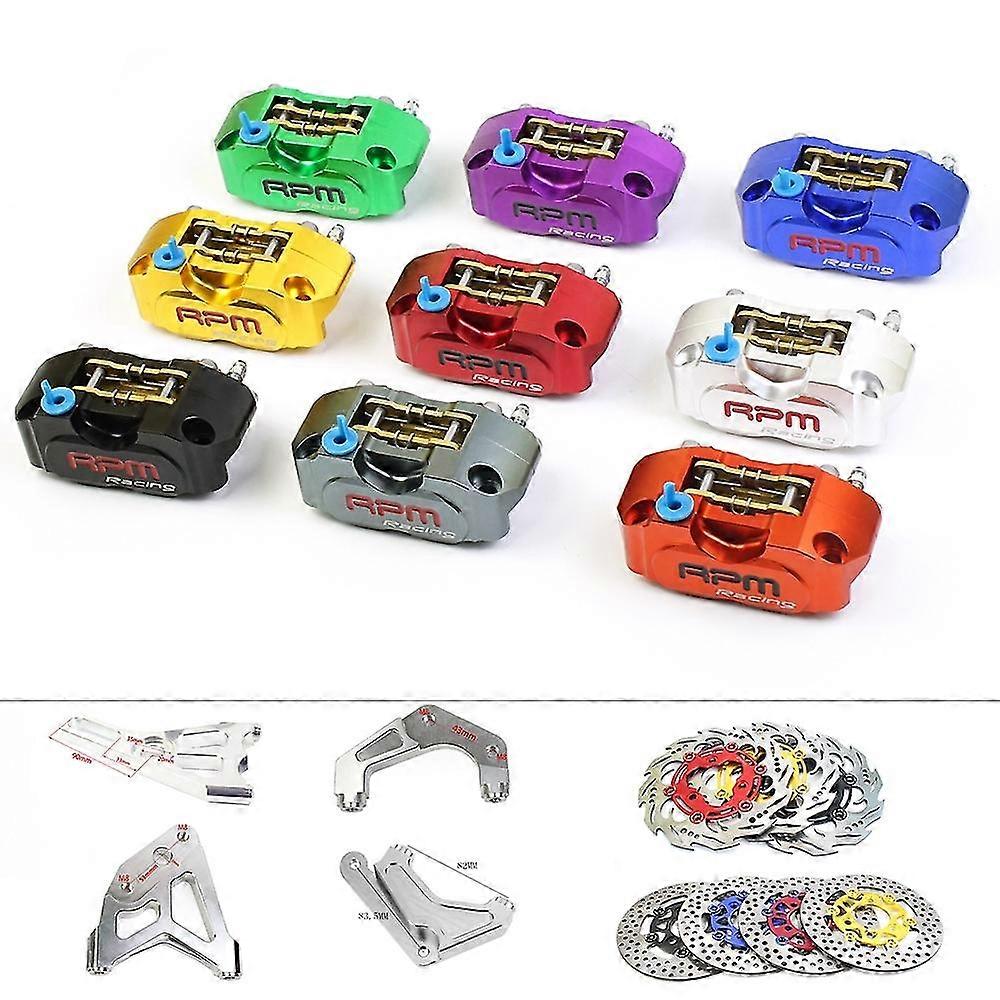 RPM Caliper Motorcycle Disc Rotor Brake Caliper 82mm Pitching Universal ...
