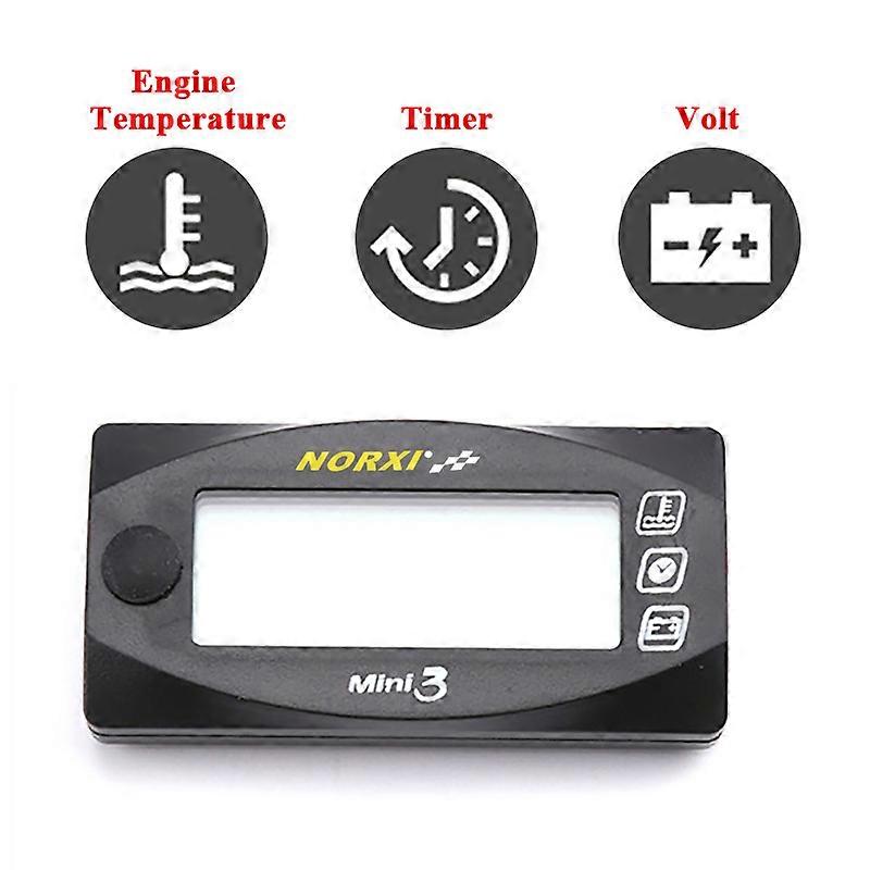Motorcycles Cylinder head temperature Voltmeter Time norxi For YAMXHA NMAX XMAX TMAX Mini3 LED ...