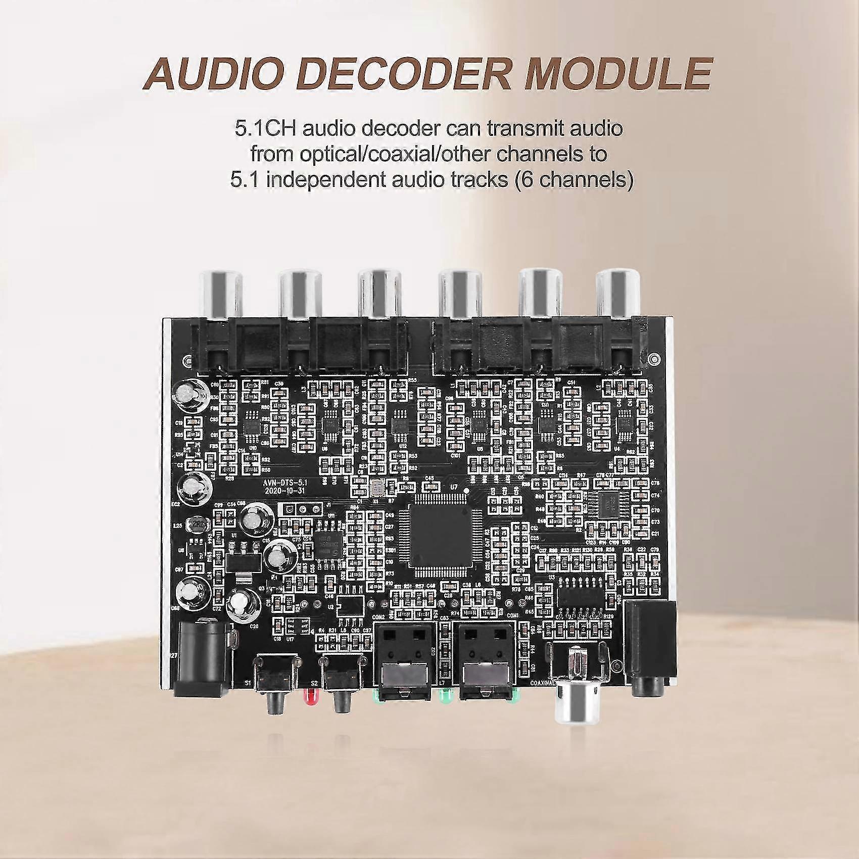 Dac Module 5.1 Channel Ac-3 Pcm Digital Optical Dts Rca Hifi Stereo ...