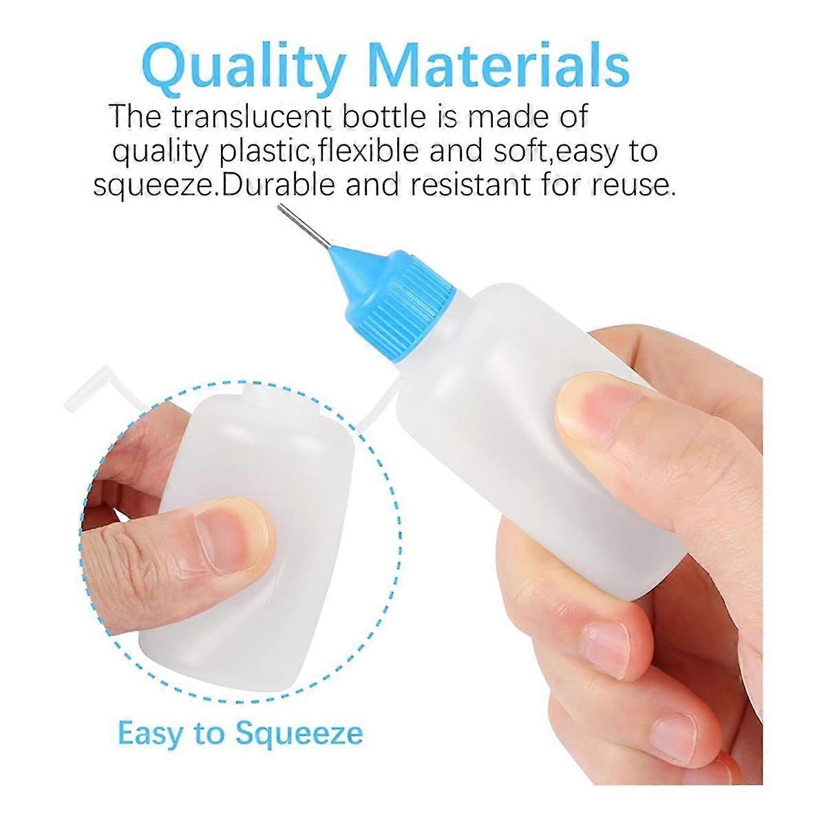 Precision Needle Tip Glue Applicator Bottles, for DIY Quilling PaperCraft Glue Ink Liquid ...