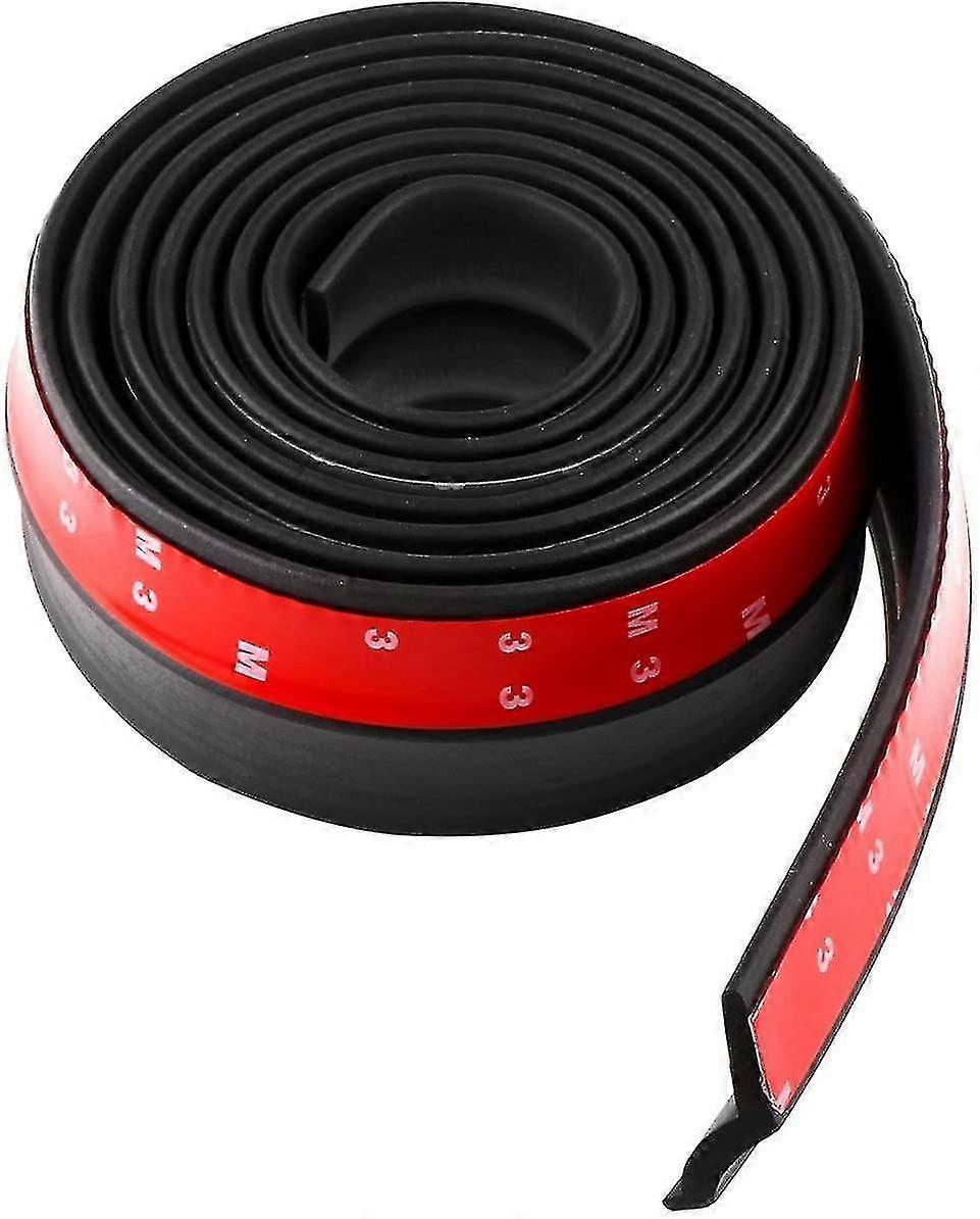 Universal Car Front Bumper Spoiler Rubber Sticker Lip Splitter Body ...