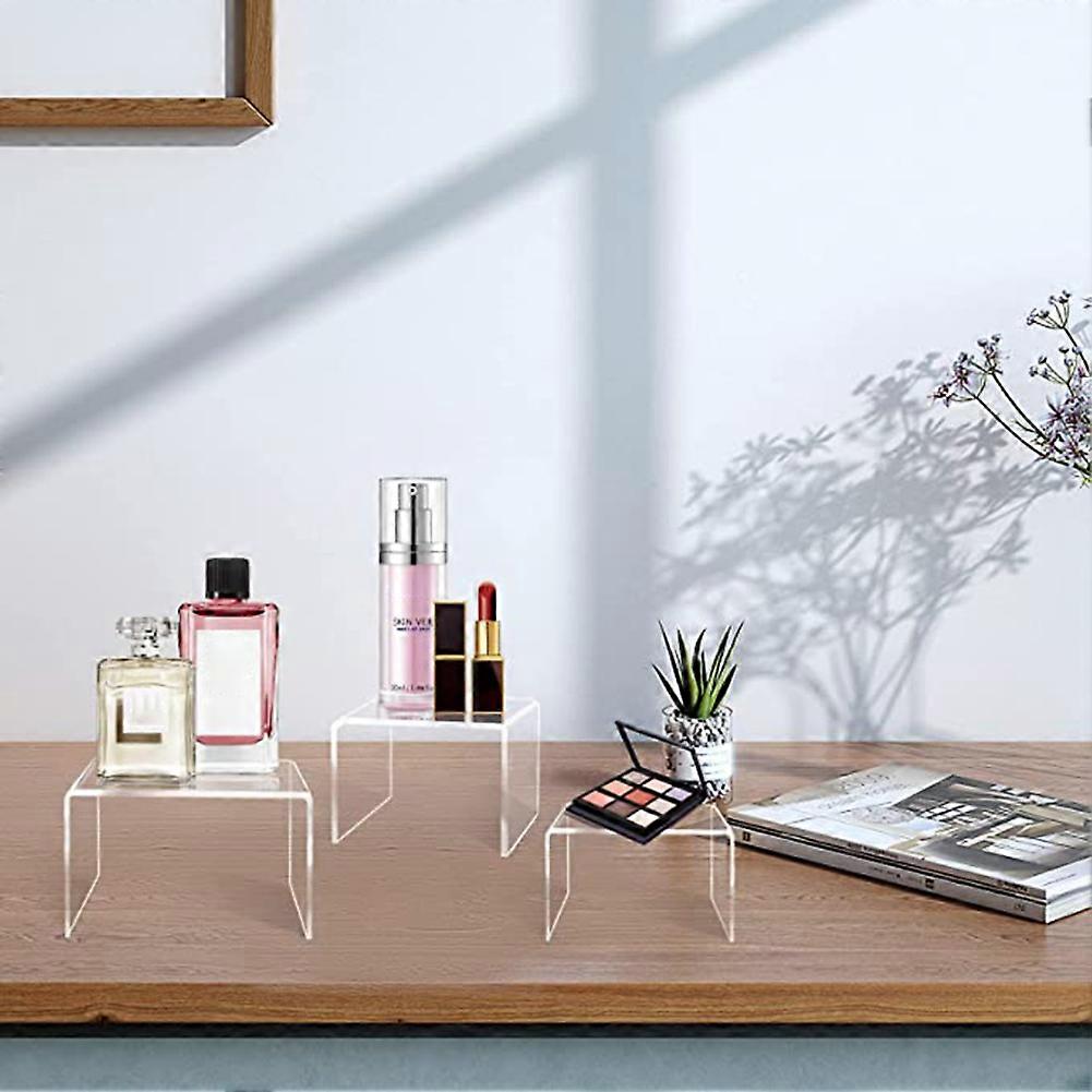 U-shaped Bending Acrylic Display Stand Multi-purpose Stackable Storage ...