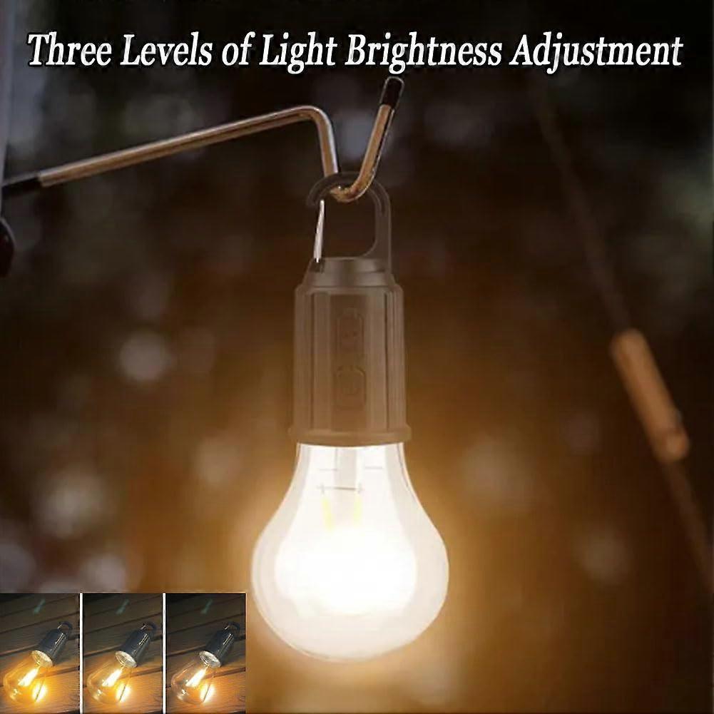 2024 New Outdoor Camping Hanging Type-C Charging Retro Light Bulb ...
