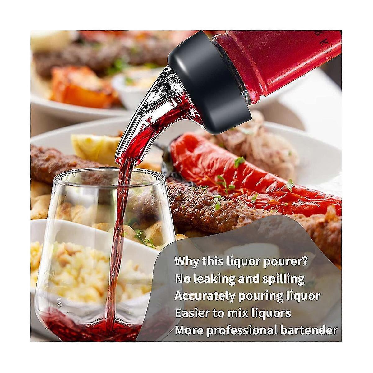 Measured Liquor Bottle Pourers, Set Of 12 Quick Shot Spirit Measure ...