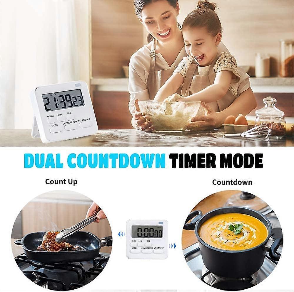 1pcs Timer, Kitchen Timer Digital Timer with Stopwatch and Countdown Function, Kitchen Alarm ...