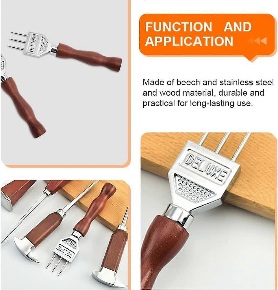 Ice Crusher Ice Picker Tool: Ice Pick with Safety Wooden Handle ...