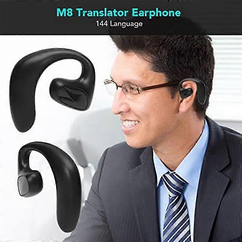 M8 Translator Earbuds, 144 Language Translator Device, Two Way Real ...