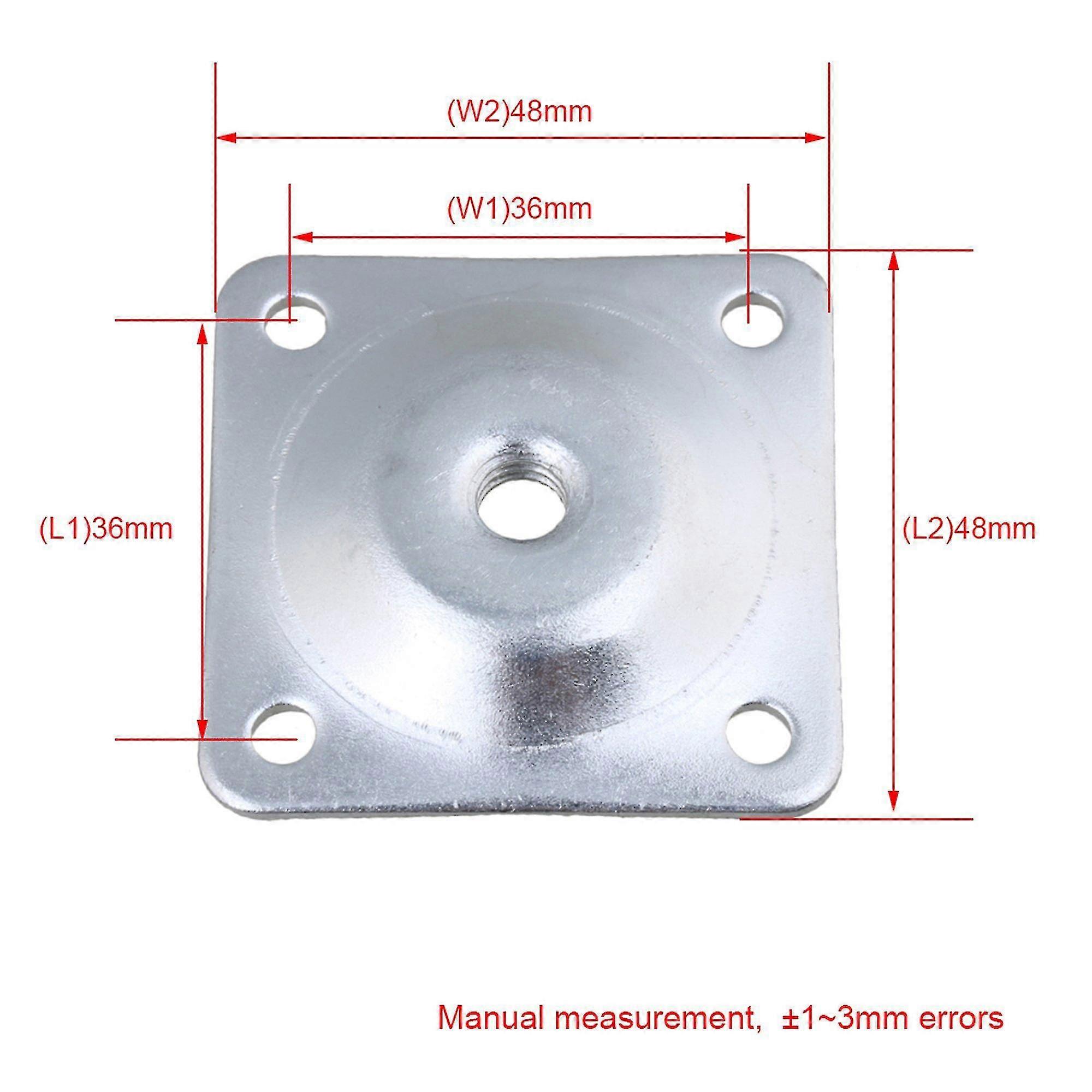 Table legs 48x48mm square iron silver furniture leg attachment plates ...