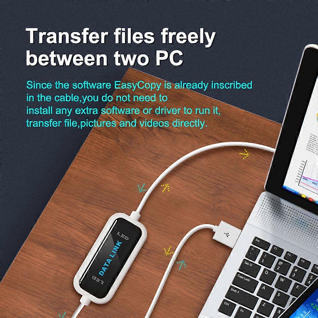 Laptop USB-USB PC Data Transfer Cable Between 2 Computers USB Transfer ...