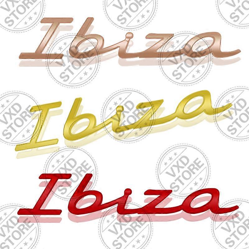 For Seat Ibiza Car 3D Metal Letters Logo Badge Decals Sticker Car Auto ...