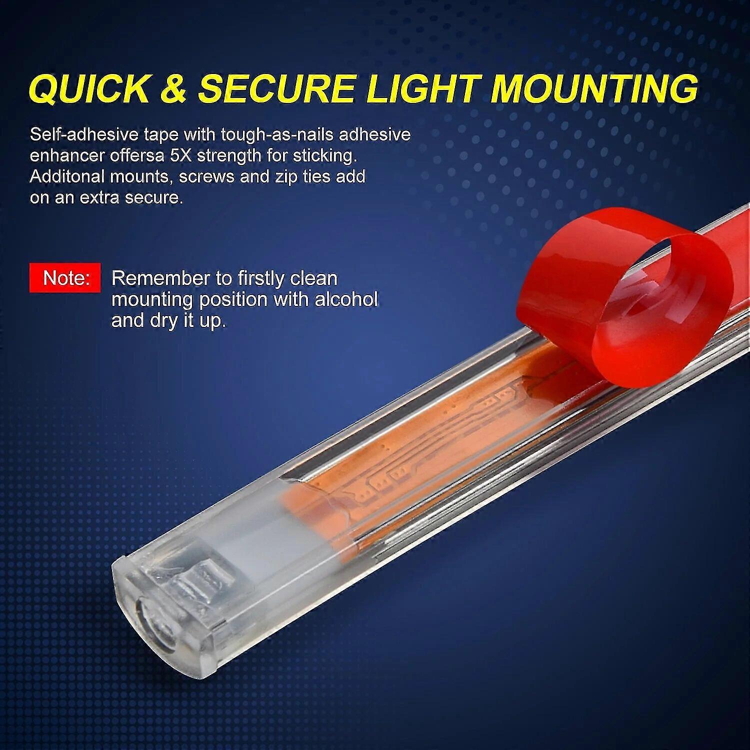 12V RGB Truck Bed Light Strip Kit LED Neon Accent Lights with RF Remote ...