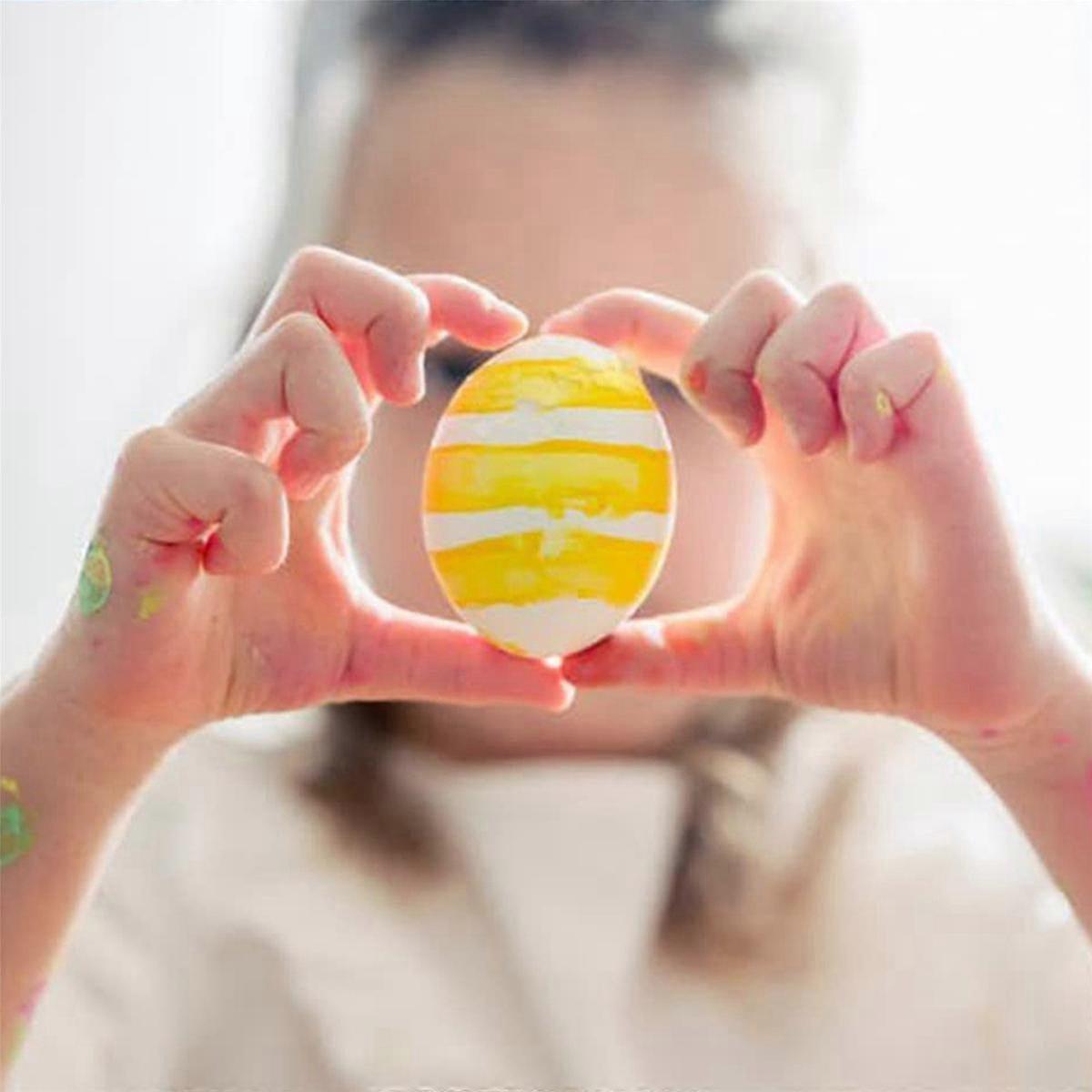 24 Pack 3 Inch Easter Foam Egg White Egg Craft Egg Foam Natural ...