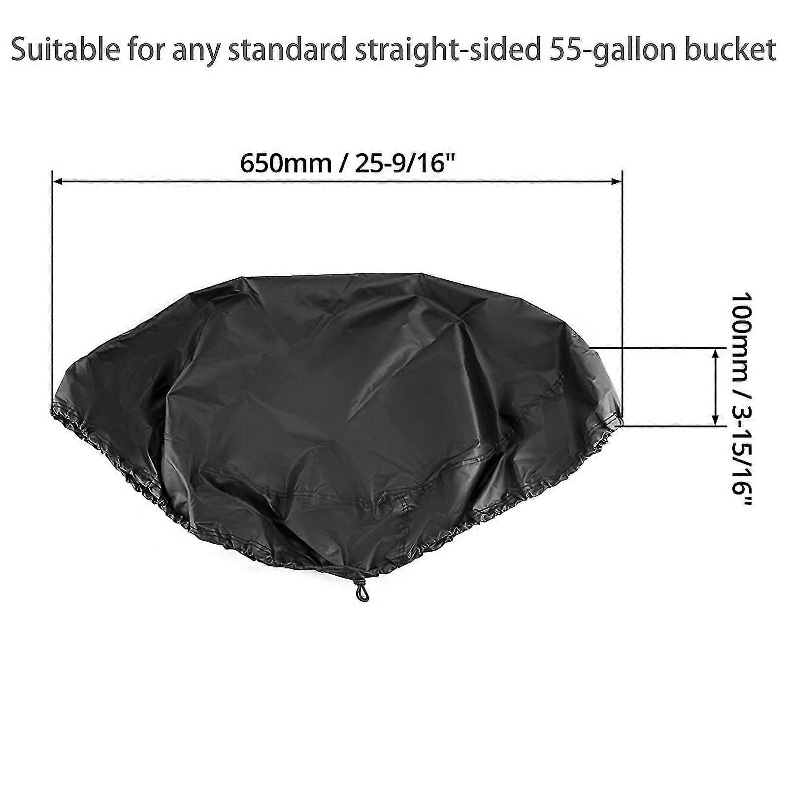 55 Gallon Drum Cover Stretchable Adjustable Drum Cover With Drawstring ...