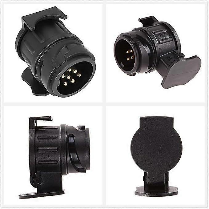 2024,13 to 7 pin plug trailer adapter waterproof trailer adapter for ...