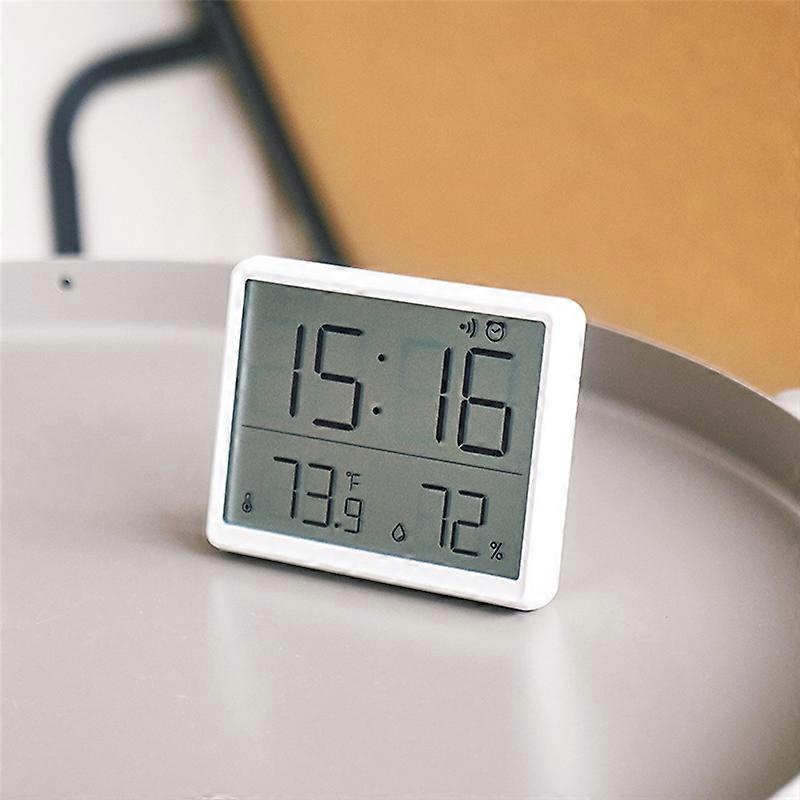Digital Hygrometer Thermometer with Clock Humidity Monitor Timer Alarm ...