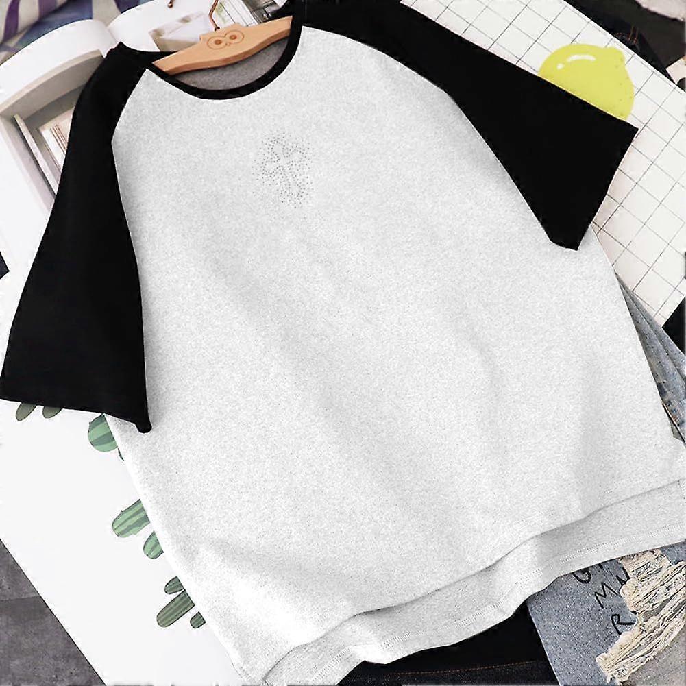 Rhinestone Iron on Hotfix Heat Transfer 6pcs Crosses Decal Bling ...