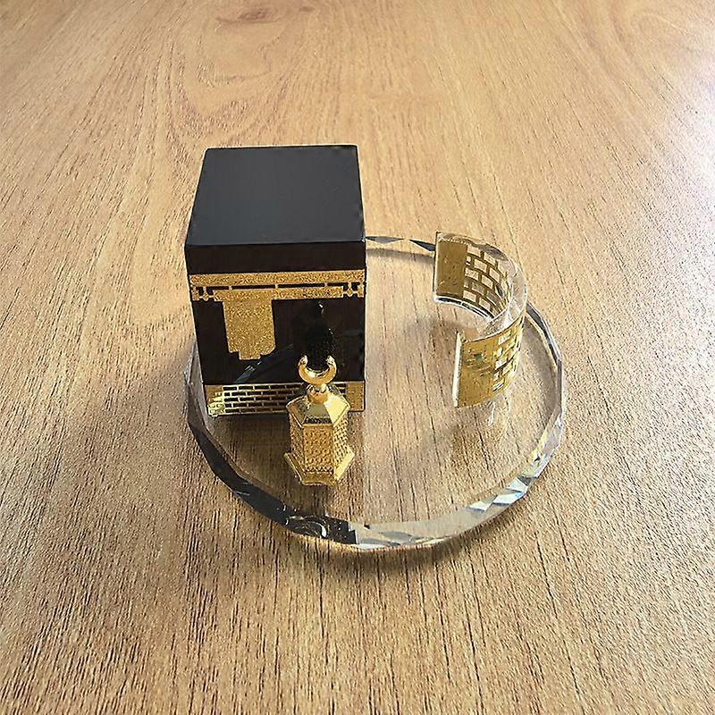 Mini Crystal Kaaba Model Islamic Architecture Handicraft Home Decor ...