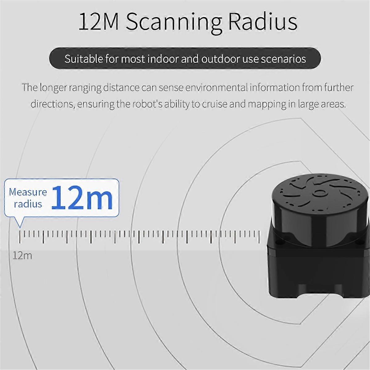 T-MINI-Plus Lidar Scanner 360TOF Ranging 12M 3D Sensor Kit Support ROS1 ...