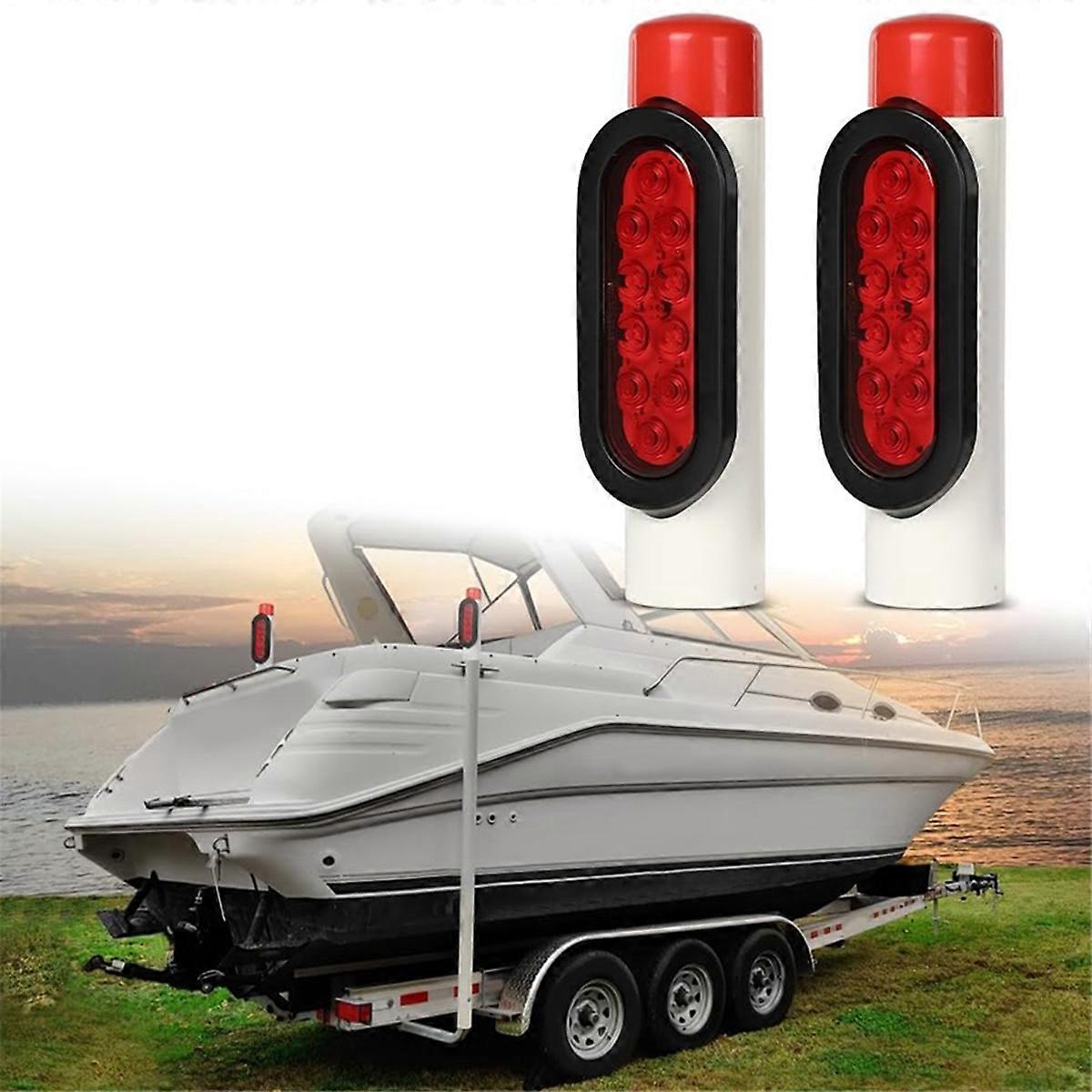 LED Boat Trailer Guide-on Post Pipe Guide Lights Fit for Standard 2 ...