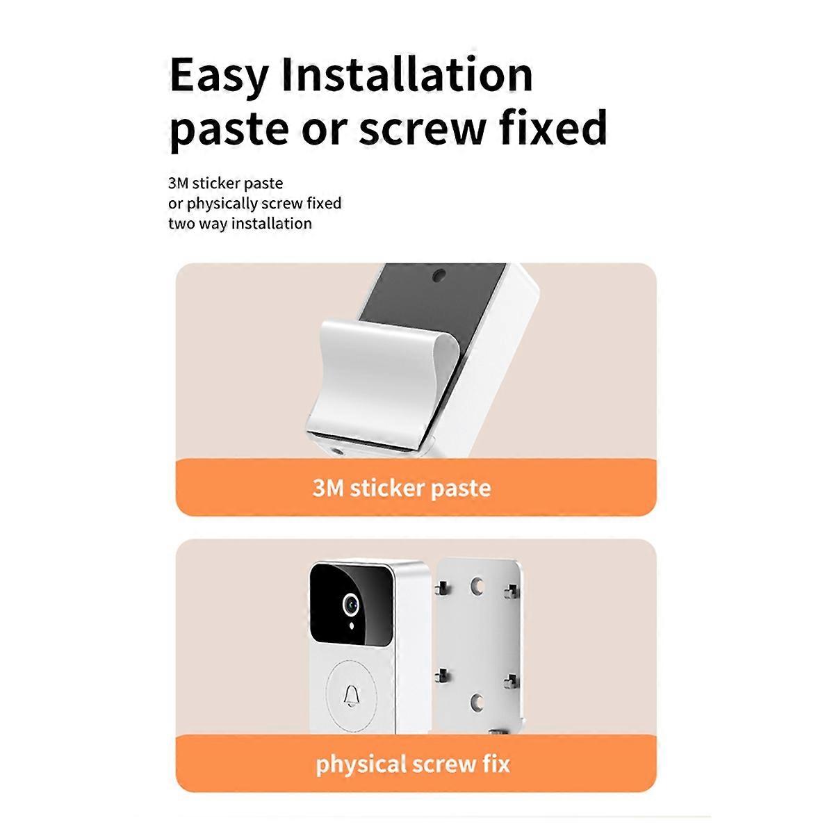 X9 Wireless Visual Doorbell Intelligent Household Ringing Visual Call ...