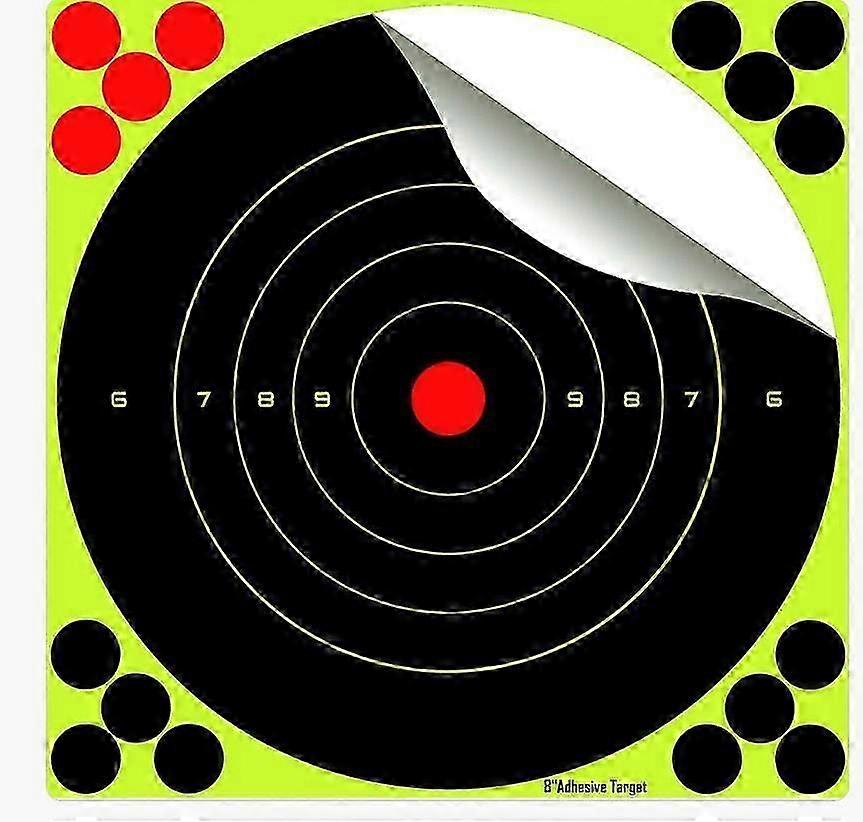 50 Pack - 8" Stick & Splatter Adhesive Splatterburst Shooting Targets ...
