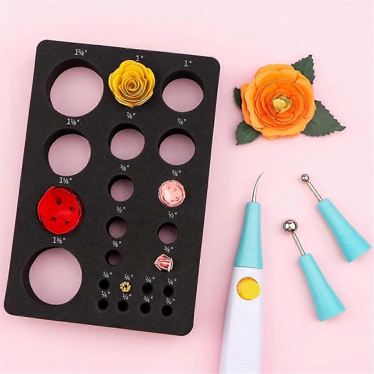 3 Pcs Foam Flower Mold Tray-Inch Marked,Helps Buds and Stamens Dry and ...