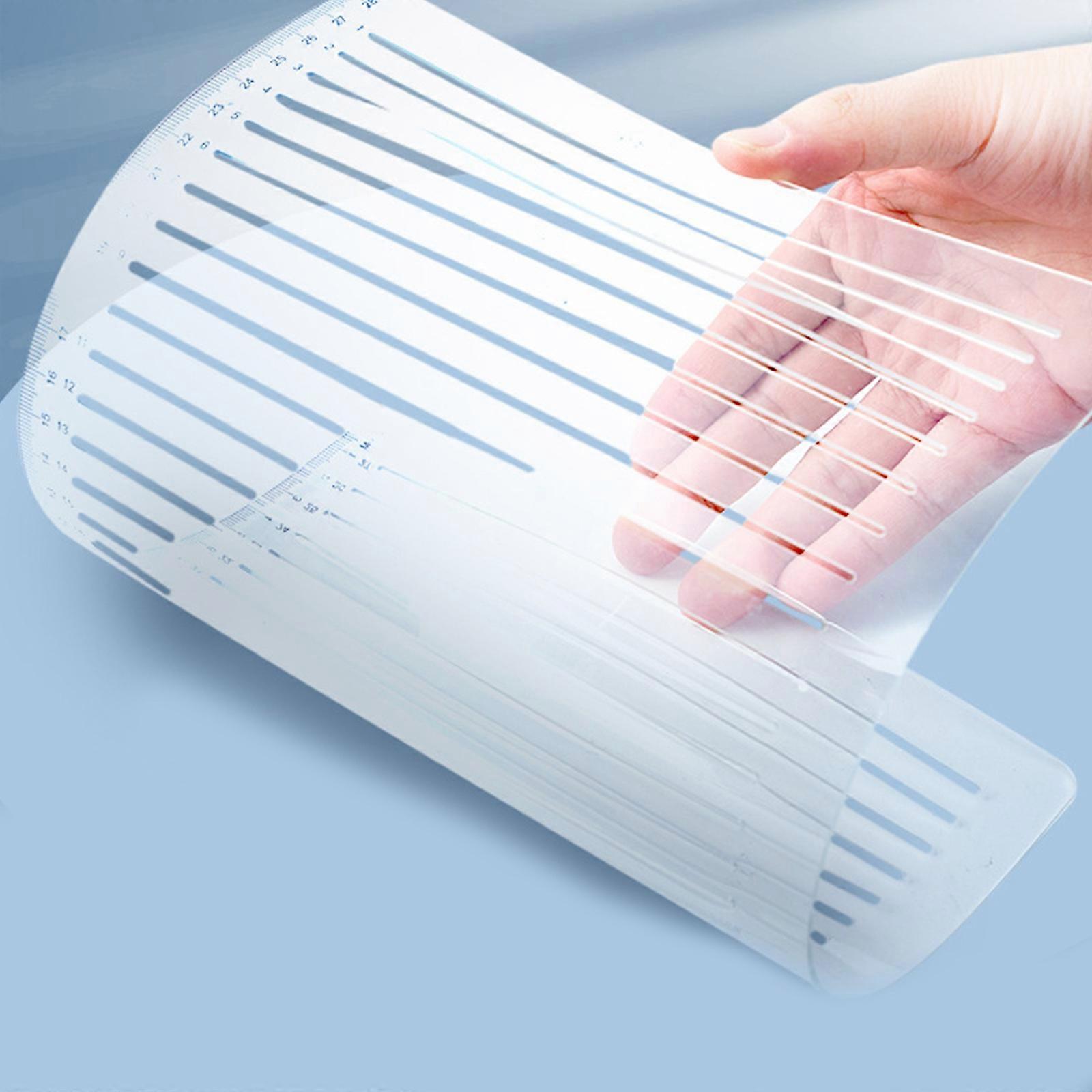 Straight Line Stencil Ruler College Ruled Writing Template Line Drawing ...