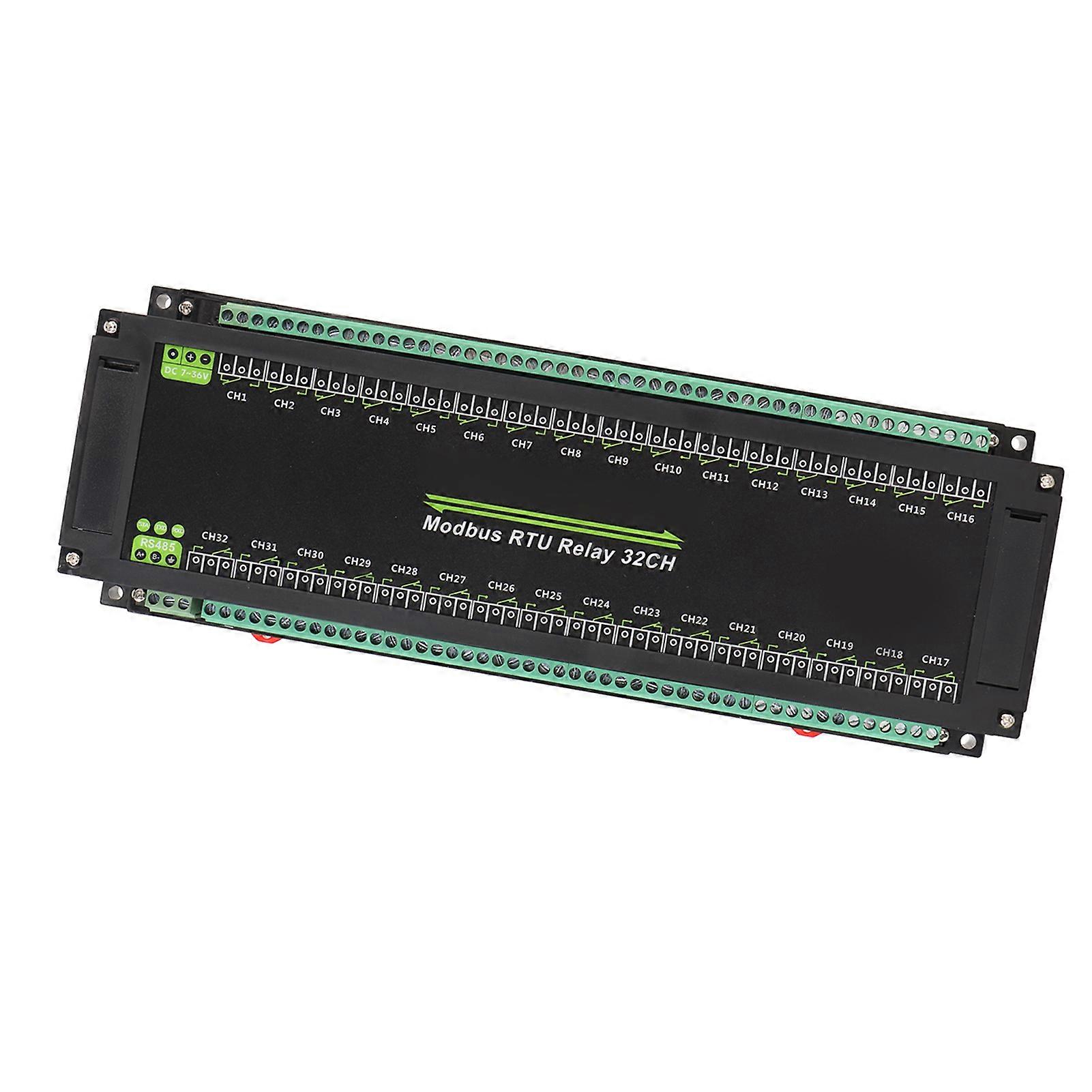 RTU Relay Module 32 Channel Safe Optocoupler Isolation Rail Mount Case ...