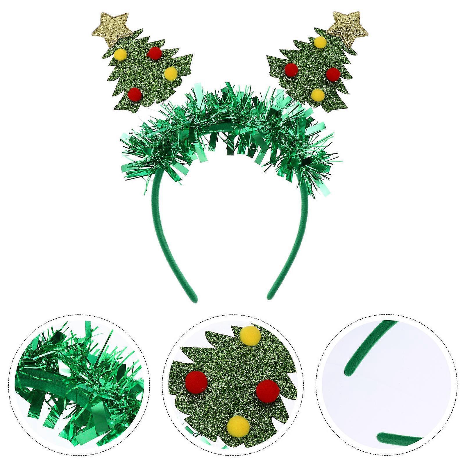 Party Headband Set Of 4 Pcs Featuring Christmas Tree Design Perfect For ...