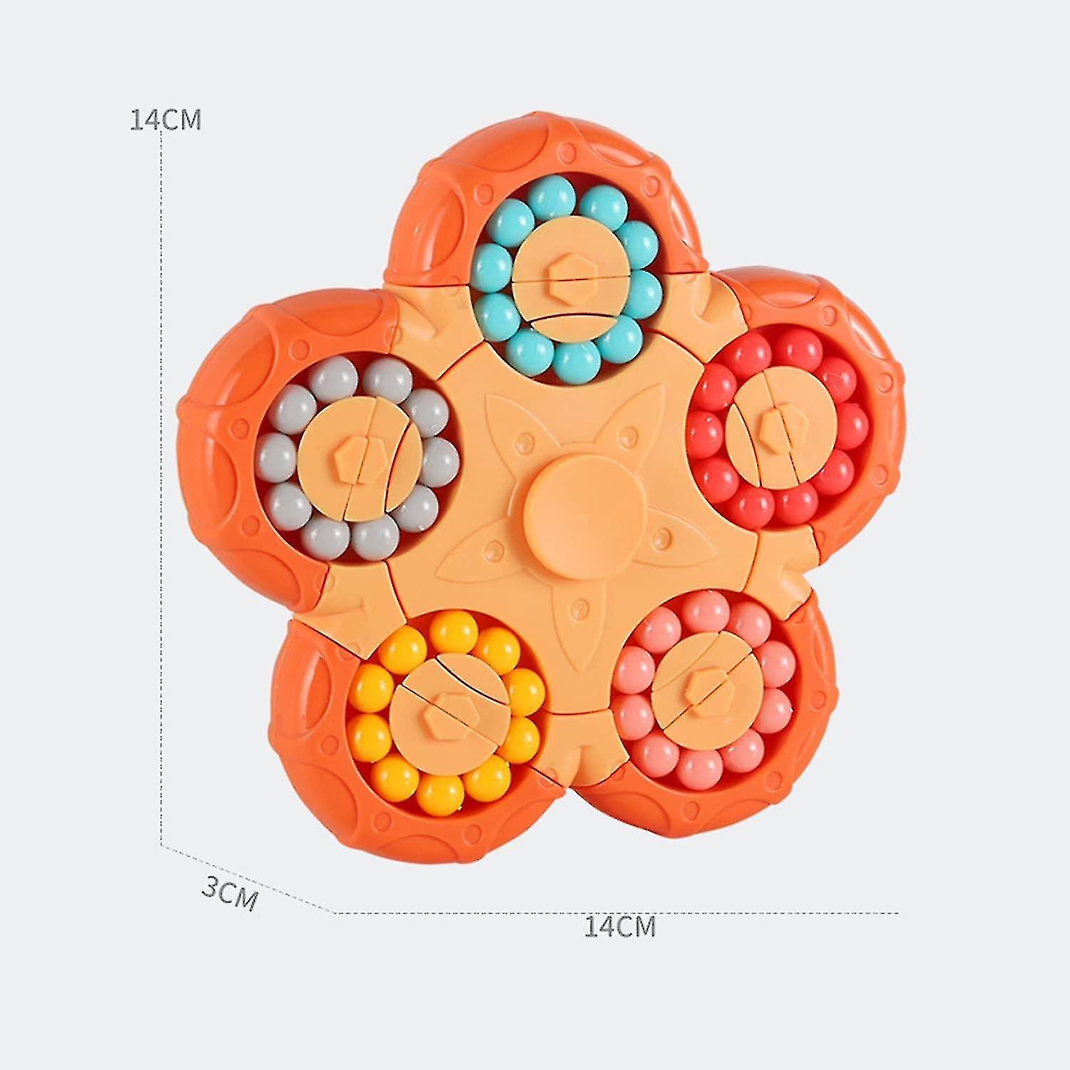 Magic Bean Rotating Cube,hand Spinner Jigsaw Puzzle Toy, Brain Training ...