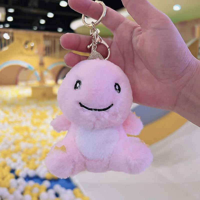 12cm Plush Dinosaur Cartoon Animal Toy Big Eye Dragon Keyring Handbag ...