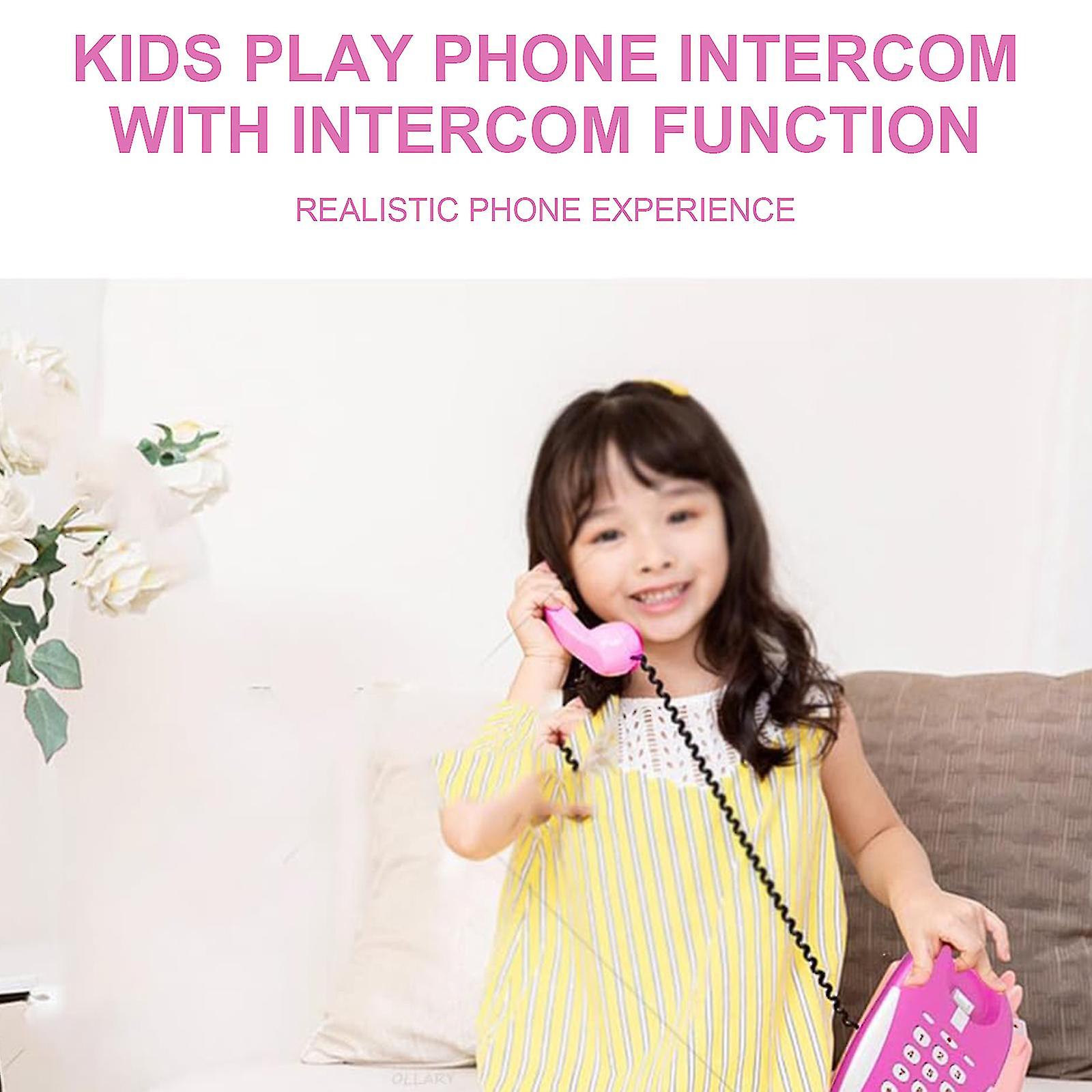 Realistic call simulation wired intercom phone, children's playhouse ...
