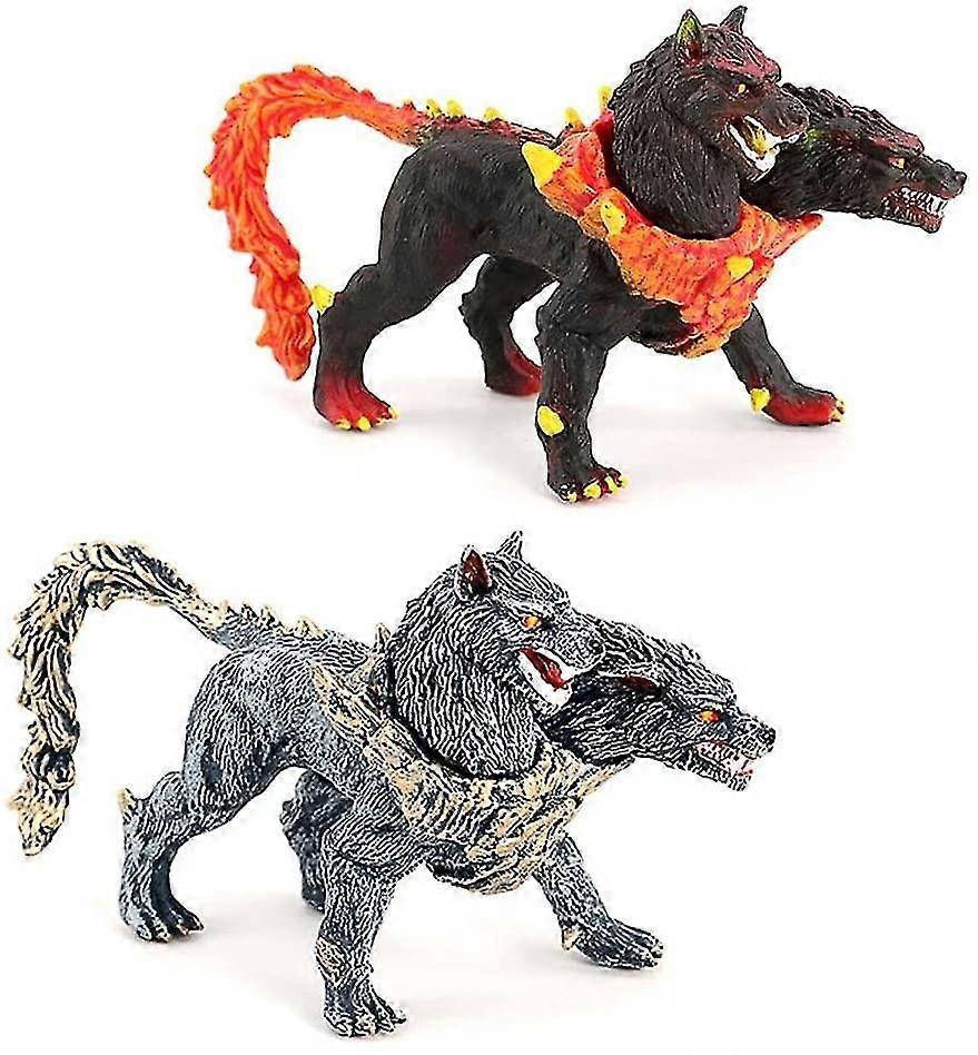 Two-headed Eldrador Creatures Hellhound Toys Action Figurines Mythical ...