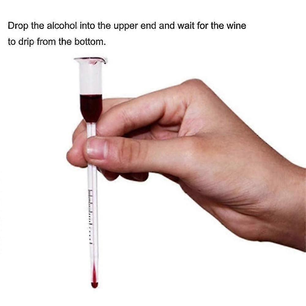 Glass Vinometer 0 To 25 Vol% Alcohol Content Alcohol Percentage Fruit ...