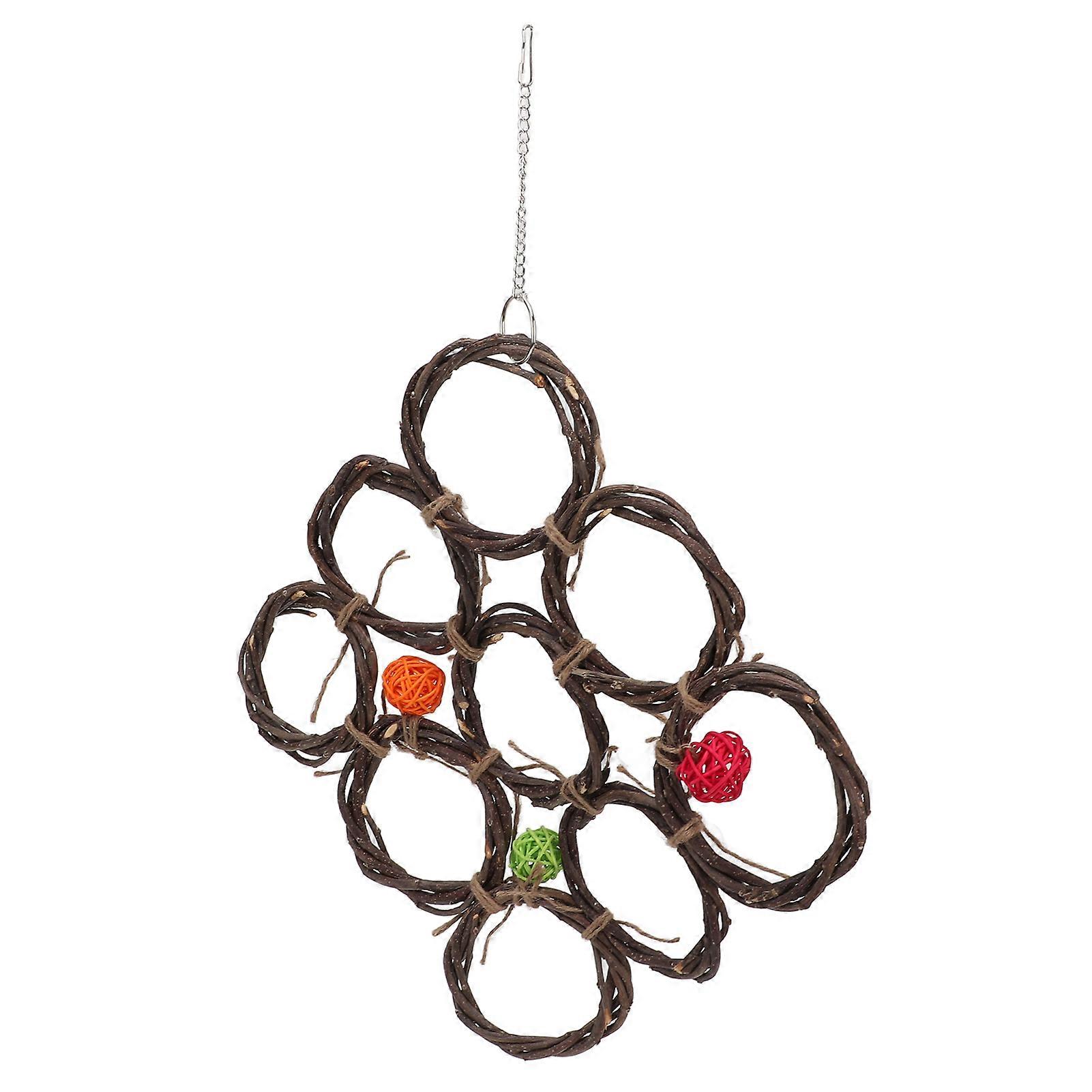 Bird Climbing Net Natural Bird Bird Standing Net for Parrots Cockatoo ...