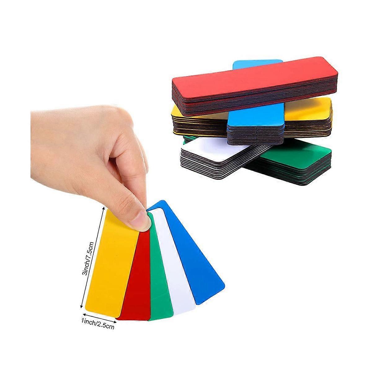 60 Pack Dry Erase Magnetic Labels Magnets Sticker Reusable Magnetic ...