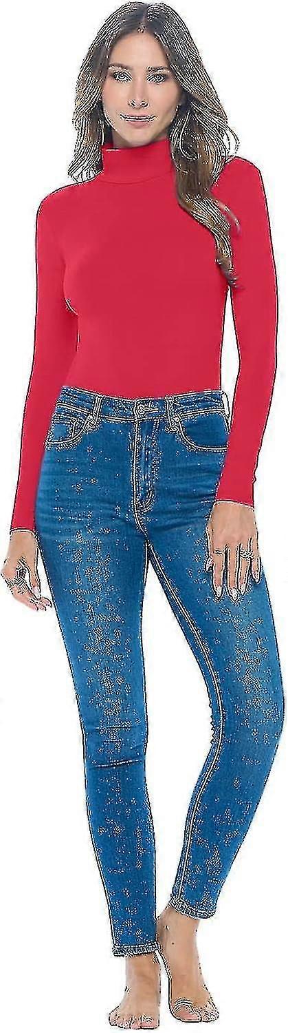 Long Sleeve Turtle Neck Body Suit-breathable Cotton Stretch -dd | Fruugo UK