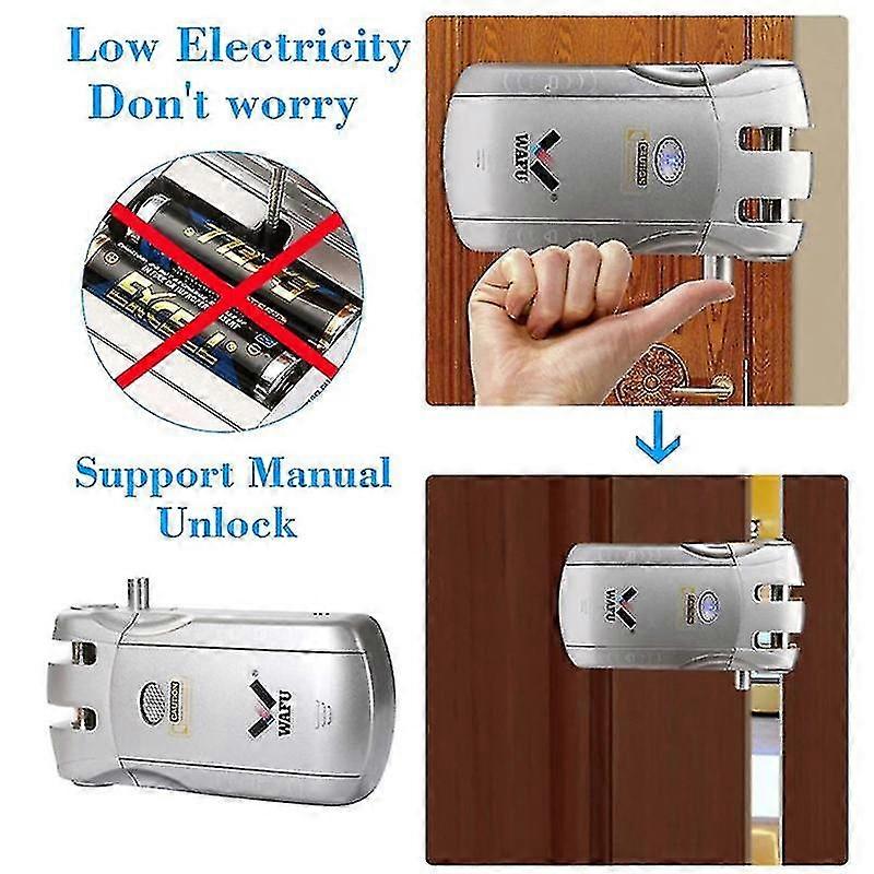Wireless Remote Control Lock Smart Electronic Door Lock Wf010 Keyless ...