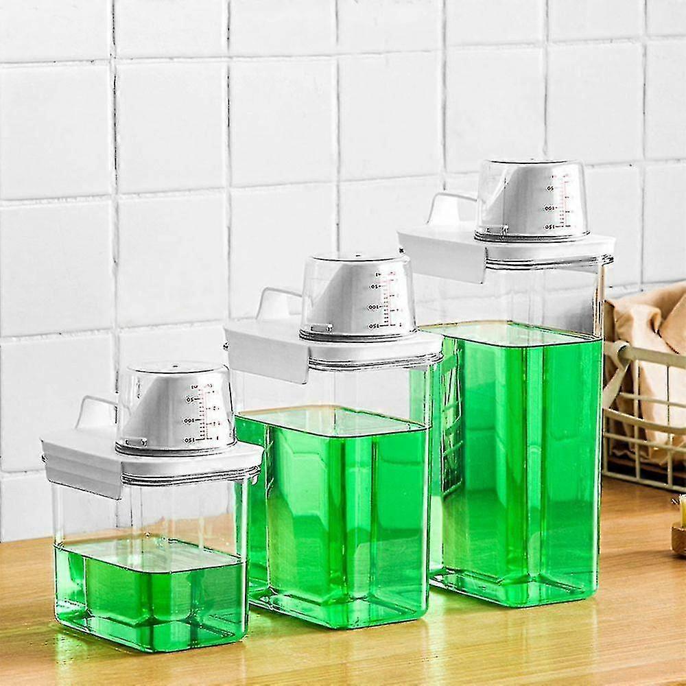 Airtight Laundry Detergent Powder Container Powder Storage Box Clear ...