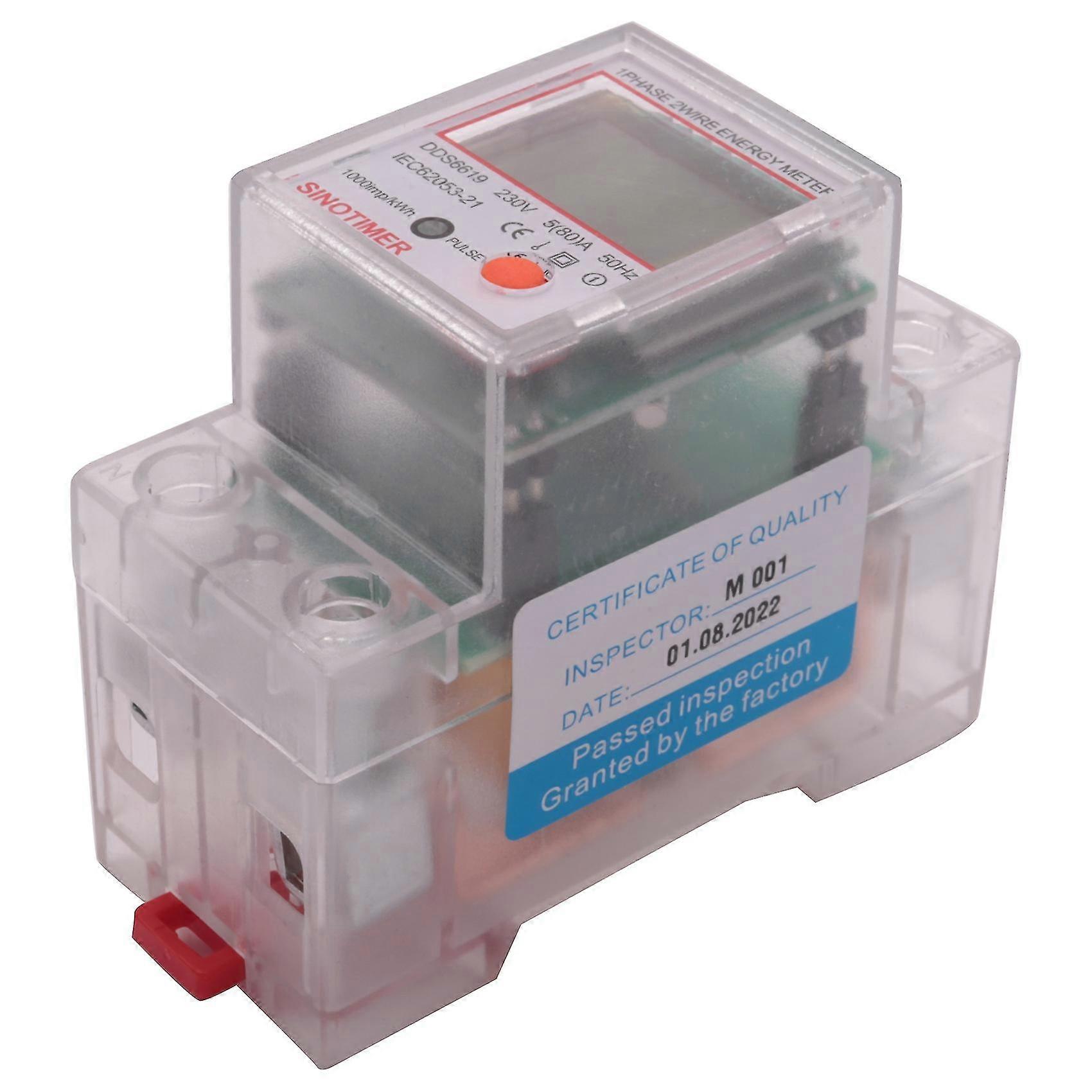 Dds6619-012 Ac 220v 80a Lcd Digital Backlight Single Phase Energy Meter ...